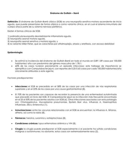Guía MI II Guillain Barré | Manuel | uDocz
