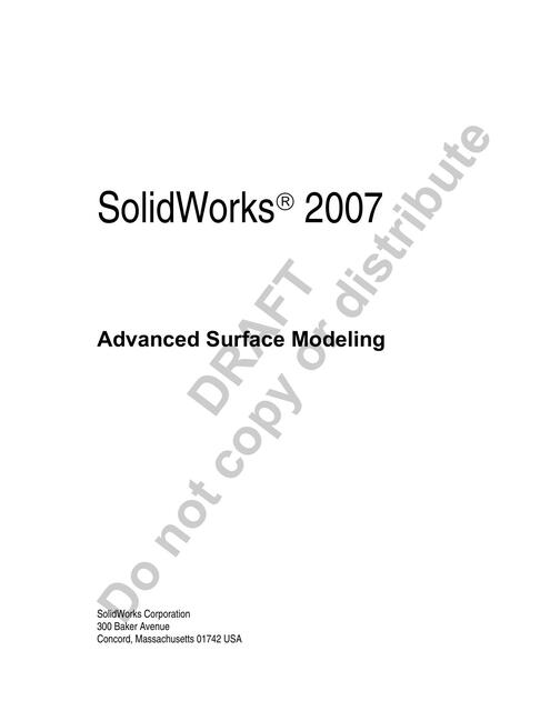 Advanced Surface Modeling Manual | Omar | uDocz