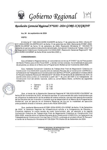 MANO DE OBRA GORE ICA | mario moreno | uDocz