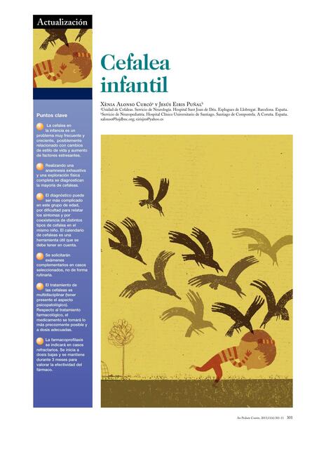 Cefalea infantil | David Montalván Hurtado | uDocz