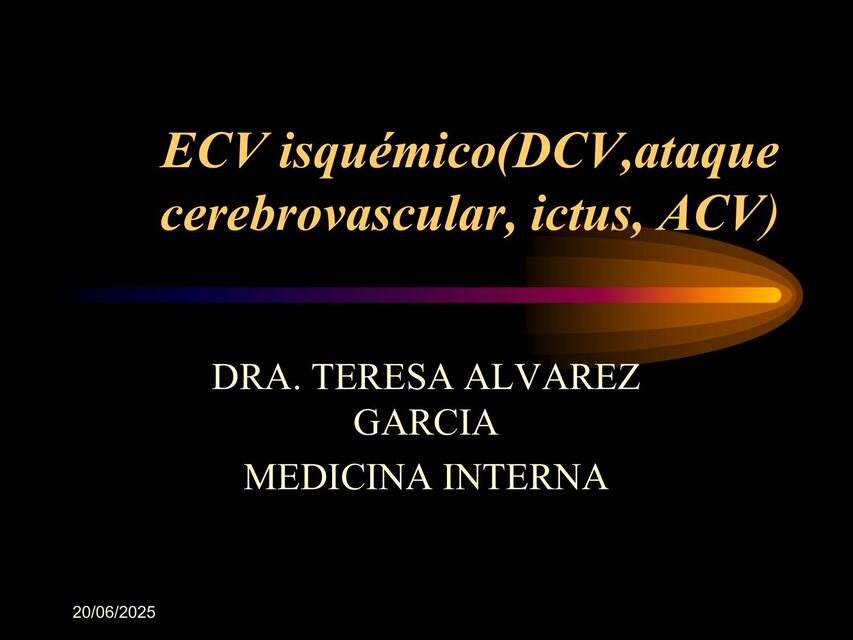 ECV ISQUEMICO 21 | Cyberhandae | uDocz