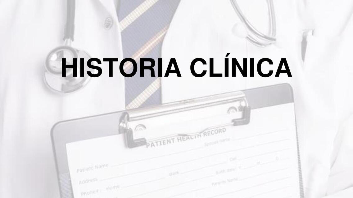 Historia Clinica Med Interna | Sofia Bustos | uDocz
