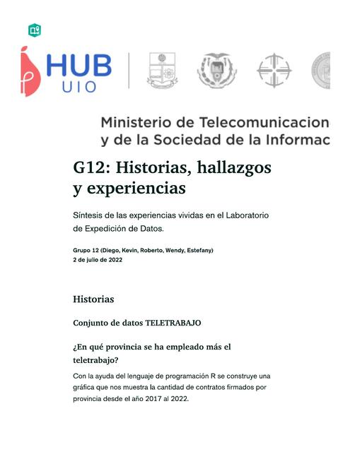 Hallazgos datos | alfredo manobanda | uDocz