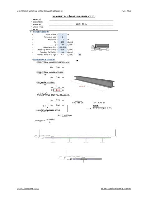 Excel Puente Mixto Xdd Franco Udocz