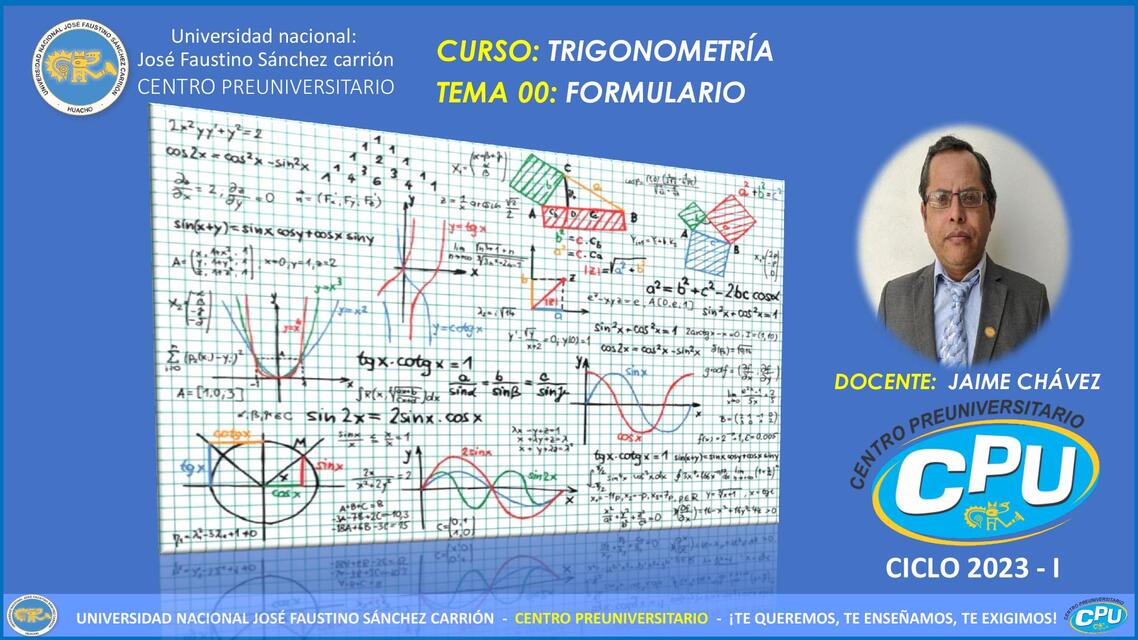 Formulario Trigonometría | Apuntes PreUniversitarios | uDocz