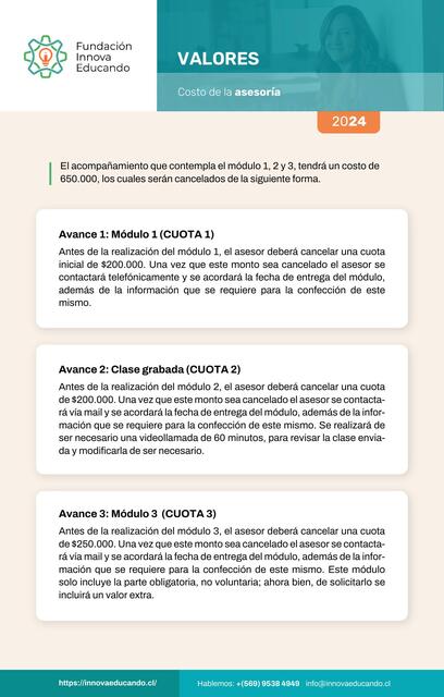 Precios Asesoria Portafolio Docente | alfredo manobanda | uDocz