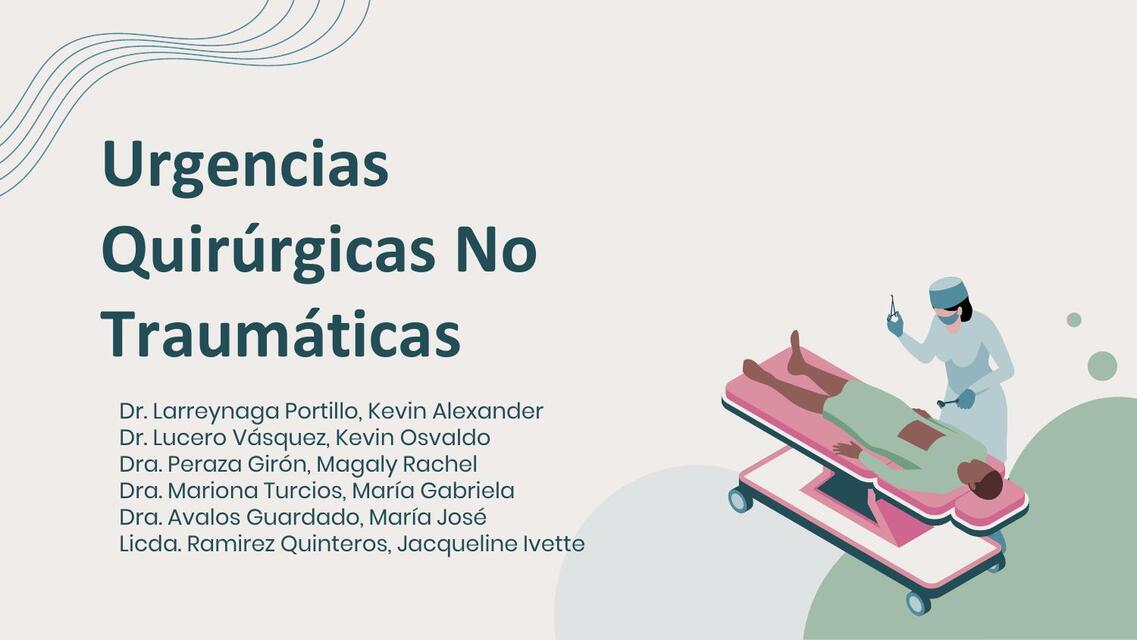 Urgencias quirurgicas no traumaticas 2 | Magaly Peraza | uDocz