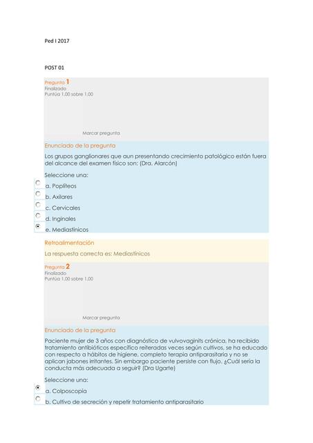 SIMULACRO Ped 1 semanas 1 3 | Step | uDocz