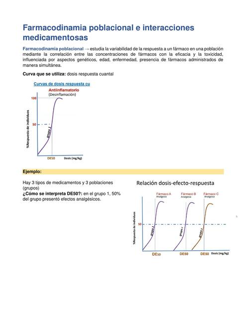 Flashcards de Farmacodinamia poblacional e interacciones medicam | Por Ehyrani Nazareth Delgado ...