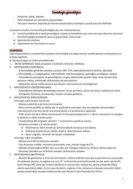 SEMIOLOGIA GINECOLOGICA | MARIA COLLI | uDocz