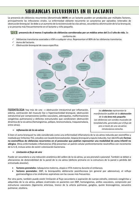 sibilancias recurrentes en el lactante (sibilante recurrente) | MARIA ...