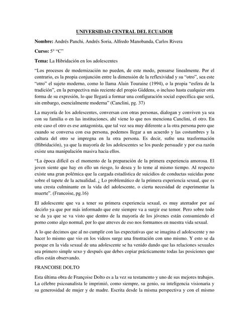 hibridacion cultural | alfredo manobanda | uDocz