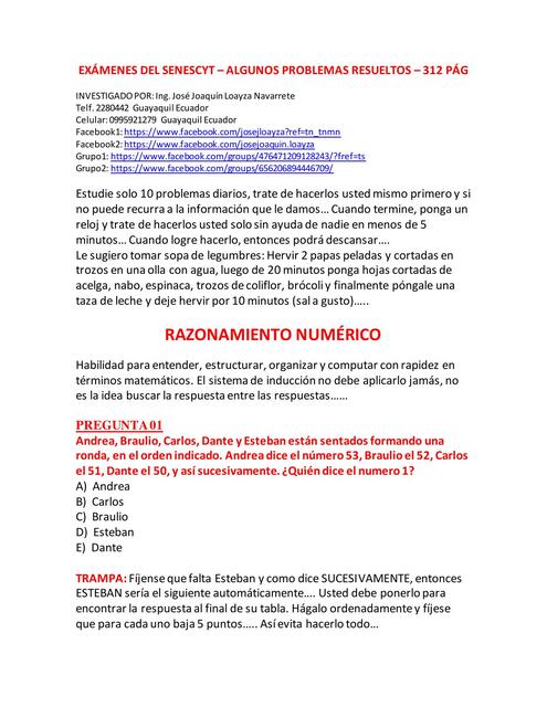 prueba WAZONAMIENTO NUMERICO | alfredo manobanda | uDocz