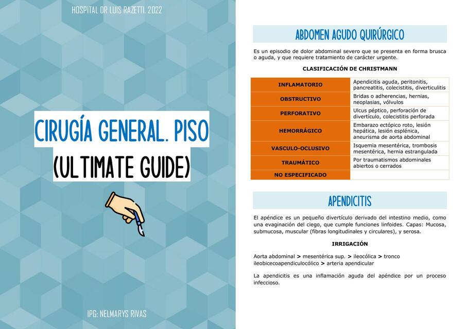 GUÍA PISO CIRUGÍA | Michell | uDocz