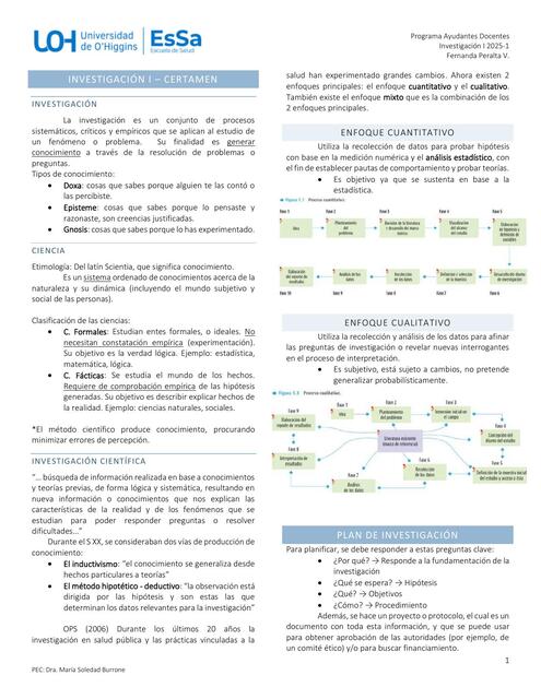 Resumen certamen de investigación | Fer | uDocz