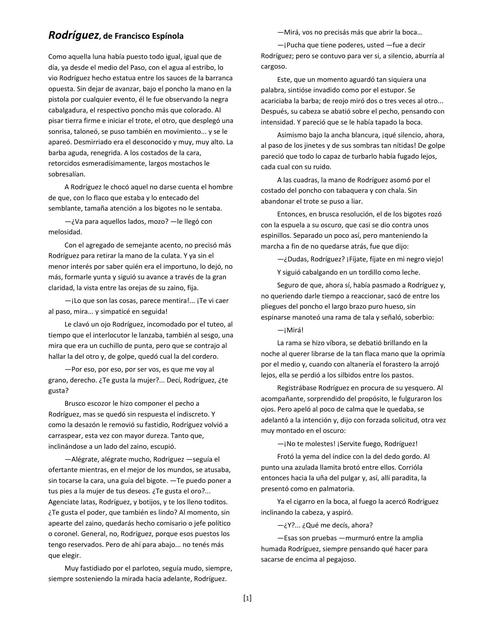 Rodriguez cuento Franco Espínola | Eve | uDocz