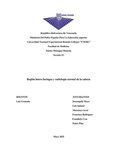 region latero faringea y radiologia normal de la c | pedro | uDocz