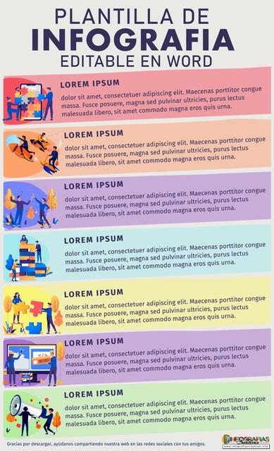 PLANTILLA DE INFOGRAFIA EN WORD 34 | Nelson | uDocz