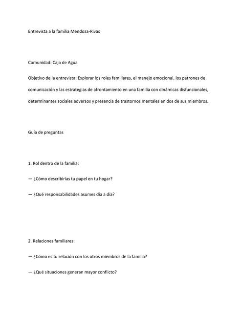 entrevista familia Ramírez Torres | magaly | uDocz