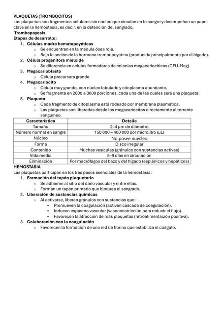 PLAQUETAS | Evelyn | uDocz