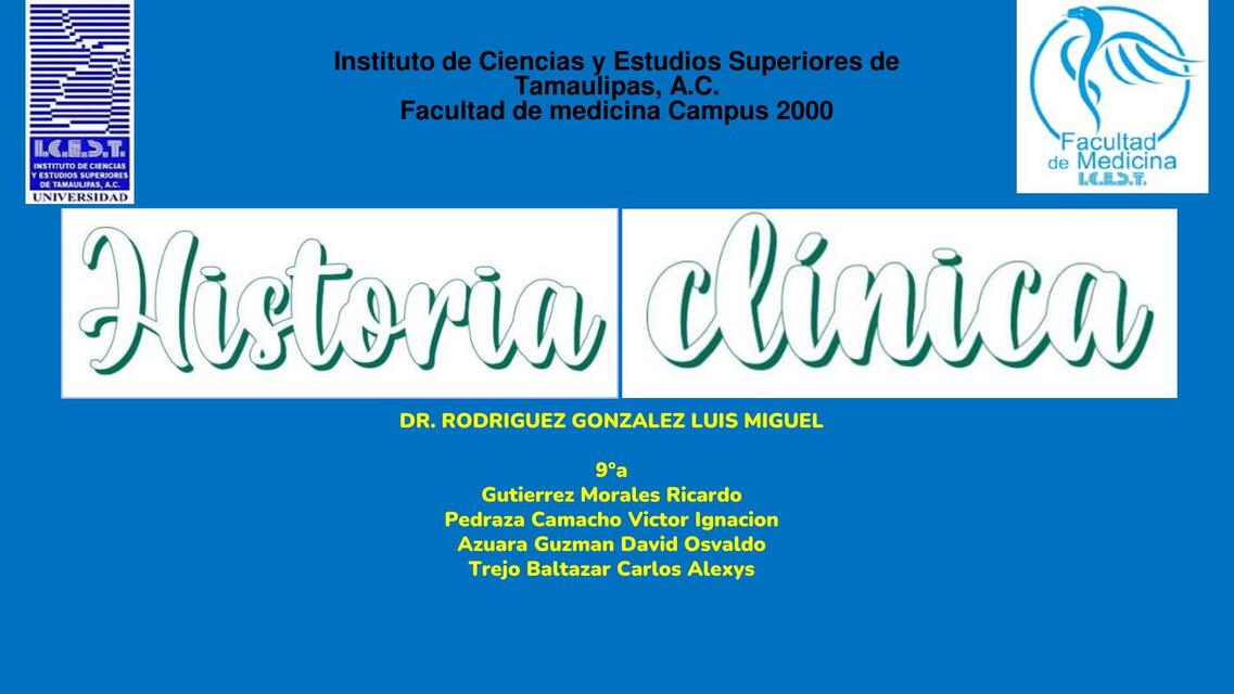 HISTORIA CLINICA TRAUMA EQ6 | Alexys Trejo Baltazar | uDocz