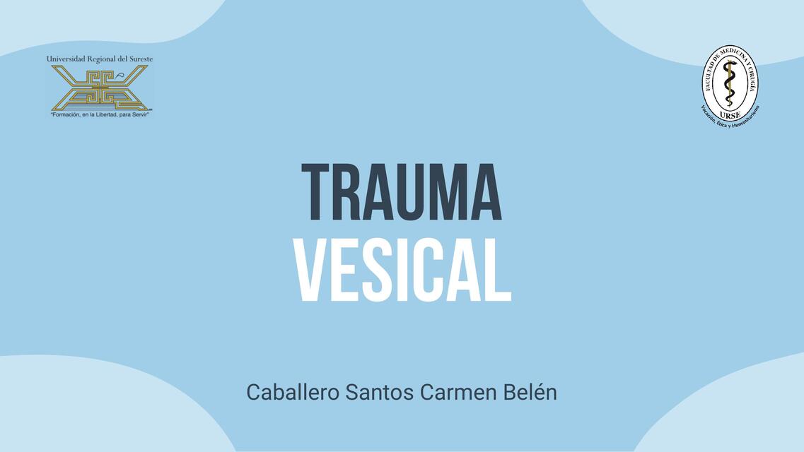 Trauma vesical | Carmen Caballero | uDocz
