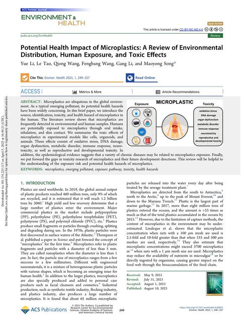 Potential Health Impact of Microplastics | Bryan Rolan | uDocz