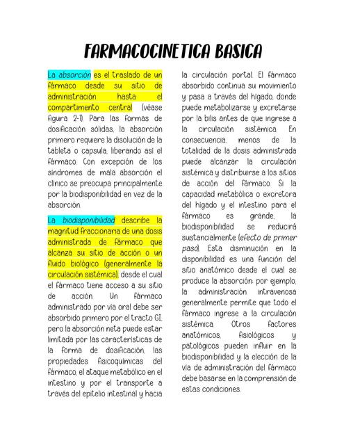 Farmacocinetica Goodman & Hall | Carla Delgado | uDocz