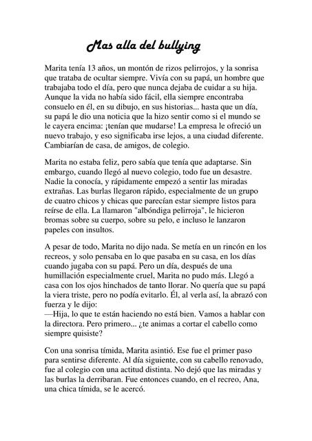 Mas alla del bullying | Camilo | uDocz