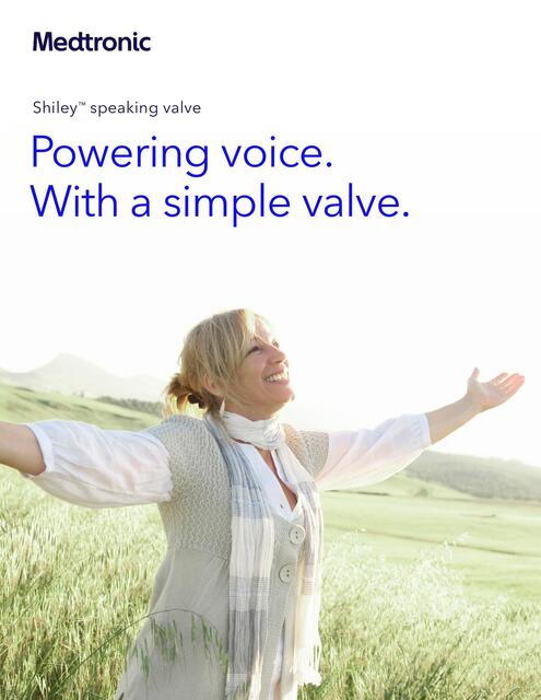 shiley speaking valves product brochure | Thyaren | uDocz