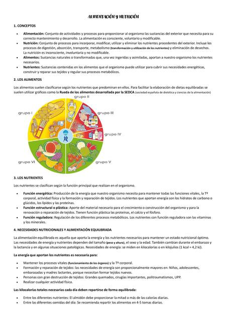 ALIMENTACIÓN Y NUTRICIÓN | Luciana | uDocz