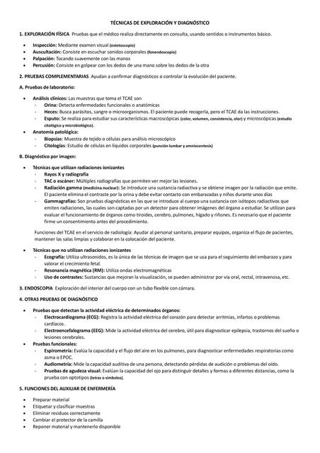 TÉCNICAS DE EXPLORACIÓN Y DIAGNÓSTICO | Luciana | uDocz