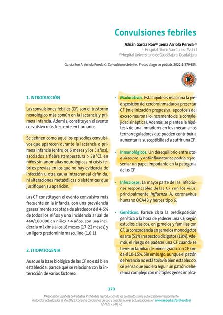 Flashcards de Convulsiones | Por Sección A-52 Yerly Nadiezhda Cruz Heredia | uDocz