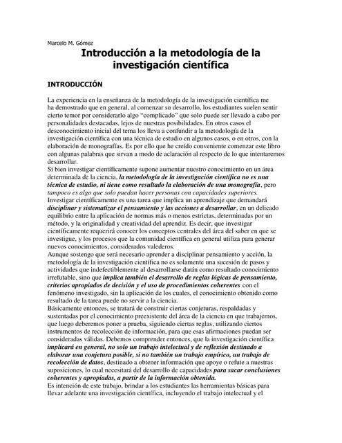 Introducción a la metodología de la investigación científica | Mundo Estudiantil | uDocz