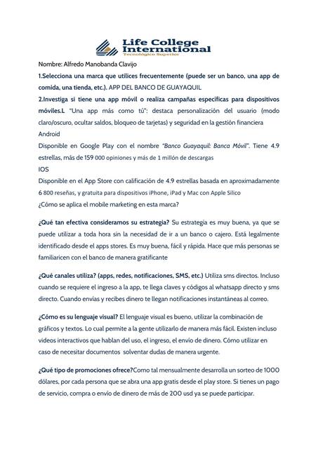 Análisis campaña Alfredo Manobanda Clavijo | alfredo manobanda | uDocz