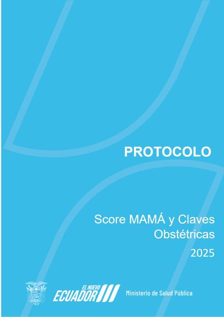 Protocolo Score Mamá y Claves Obstetricas | memo Pintado | uDocz