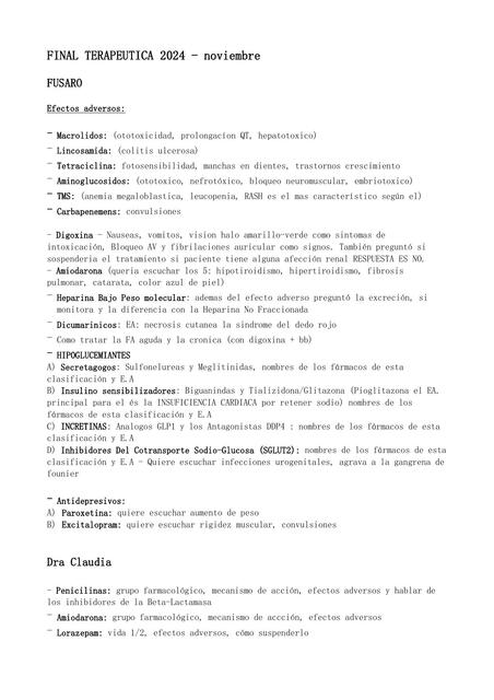 Final Terapeutica NOVIEMBRE 1 | Paola Radaelli | uDocz