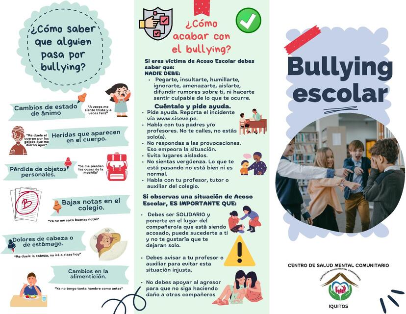 tríptico Bullying Escolar | Farida | uDocz