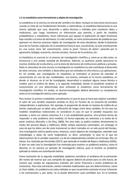 La estadística como herramienta y objeto de investigación | Alexander | uDocz