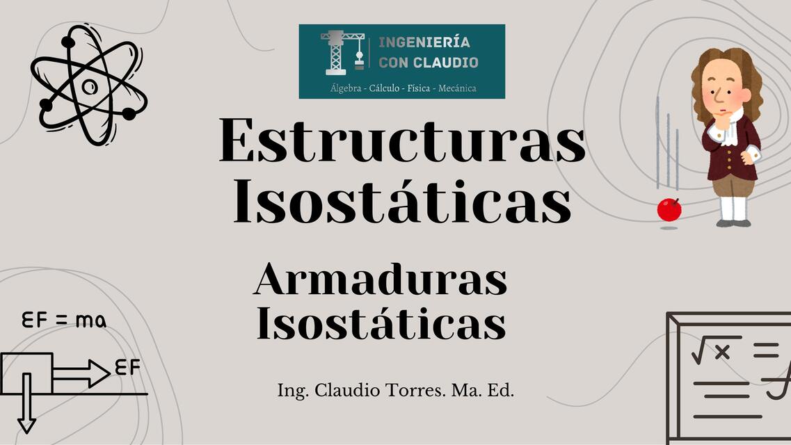 Armaduras isostáticas: teoría, solución por método de nodos y secciones ...