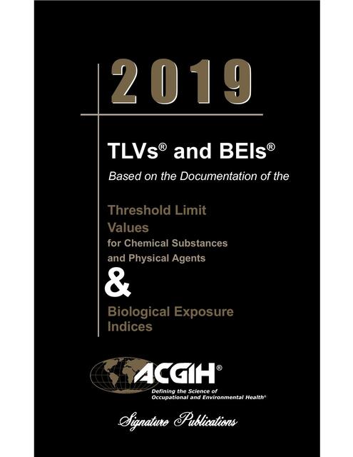 ACGIH TLVs AND BEIs HAL 1 | Eduardo | uDocz