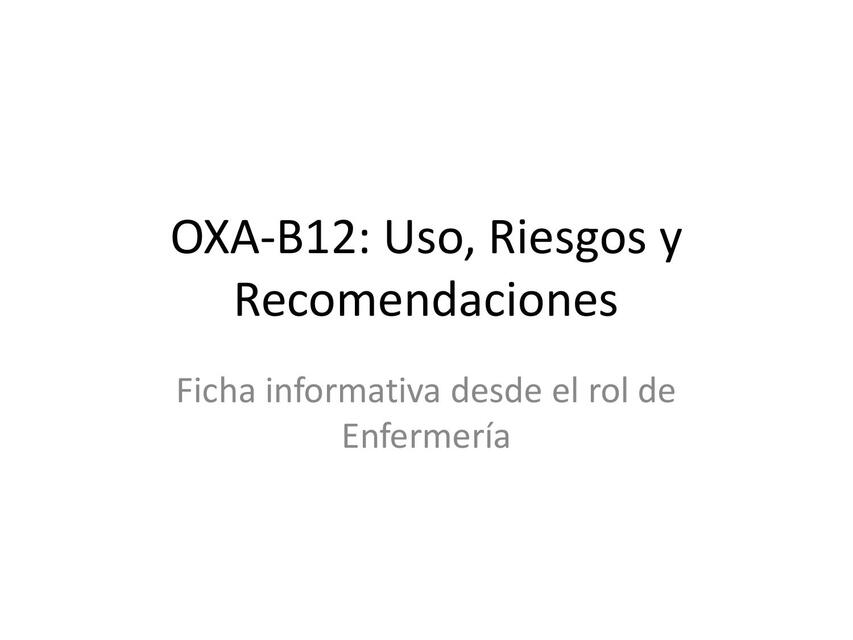 OXA B12 | Yuliana | uDocz