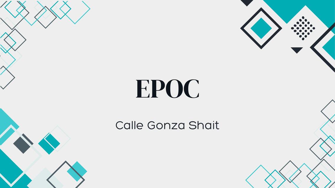 EPOC | Studimedicina | uDocz