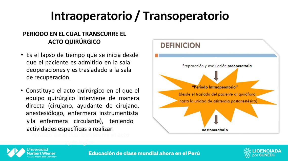 Proceso Intraoperatorio | Milagros | uDocz