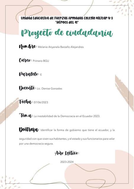 ENSAYO CIUDADANIA MB IE | Dayana | uDocz