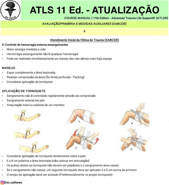 ATLS 11 Ed - ATUALIZAÇÃO | Dr. Boris Moises Caillares Montaño | uDocz