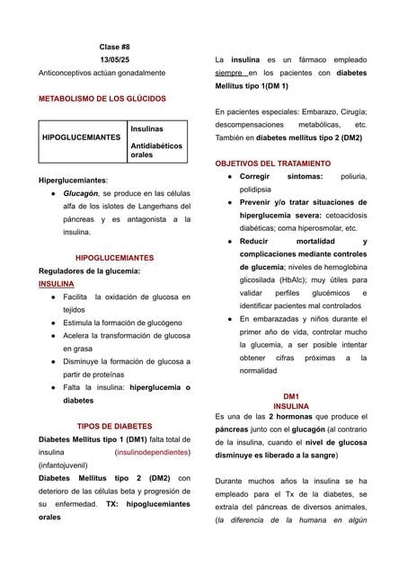 Hipoglucemiantes FARMA II | mariam montenegro | uDocz