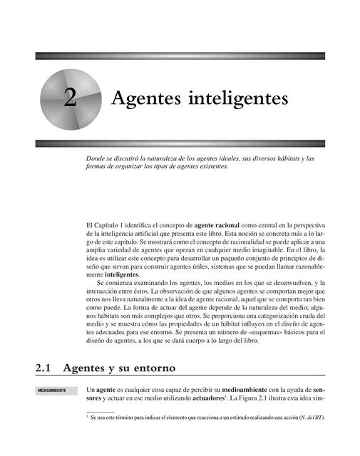 Cap2 Agentes Inteligentes libro Russell Norvig | Jack | uDocz