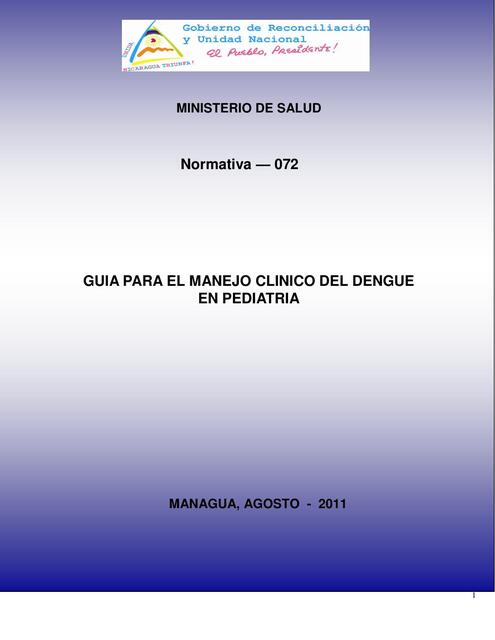 Normativa 072 Guía para el Manejo Clínico del Deng | Belinda | uDocz