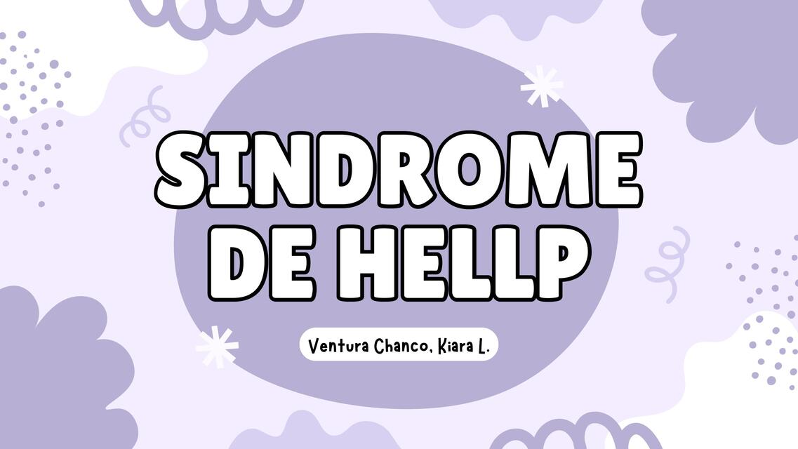 Sd de hellp | Kiara Ventura | uDocz